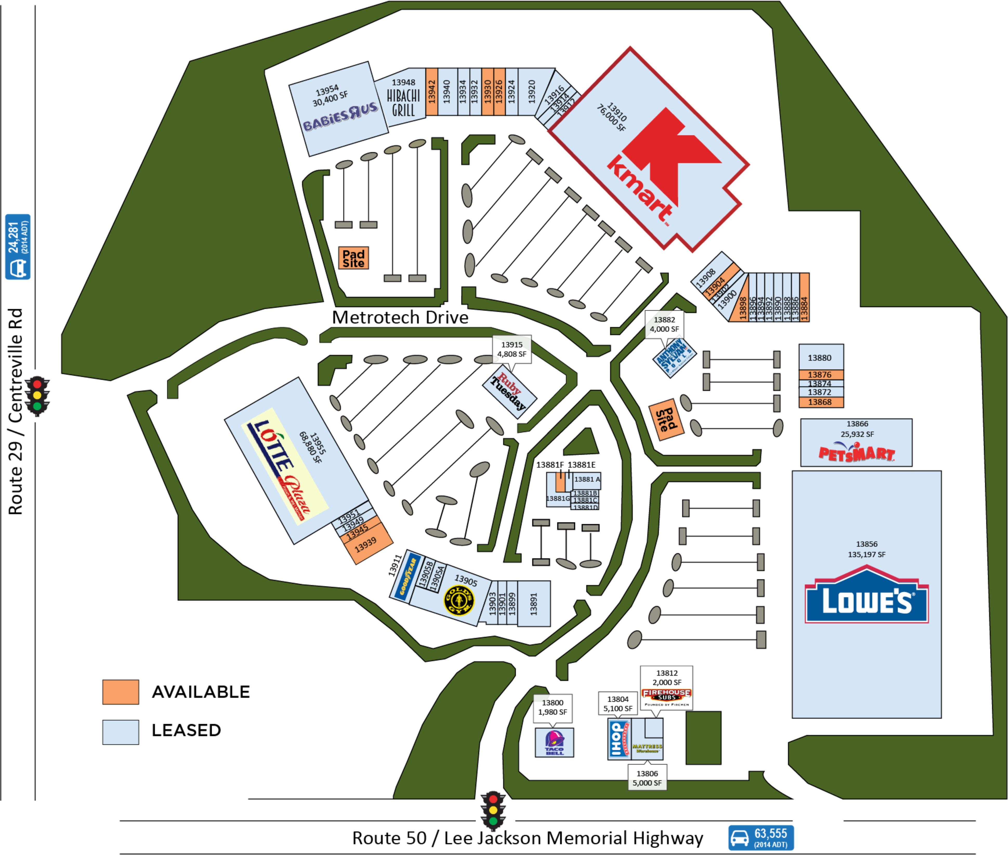 Chantilly VA: Sully Place Shopping Center - Retail Space - KLNB Retail